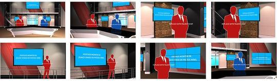 Virtual Studio Set 12 After Effects Template – Virtual Set Lab
