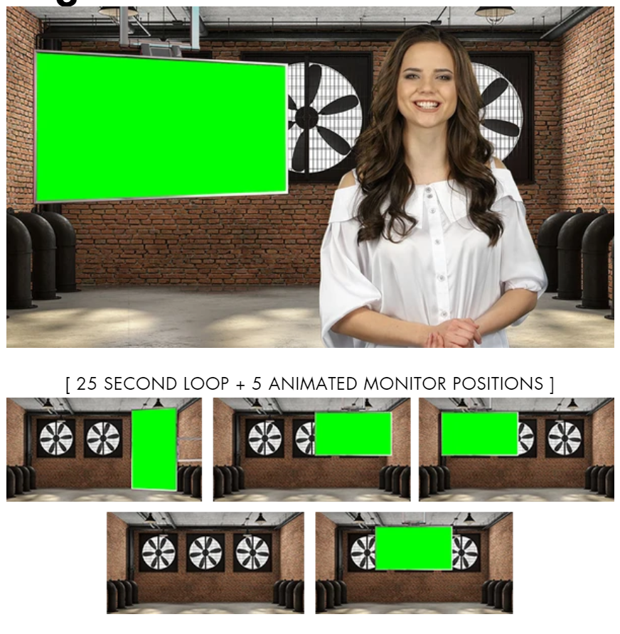 Warehouse HD / 4K Virtual Set – Virtual Set Lab